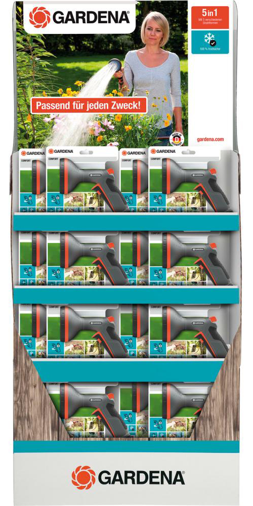 Gardena Comfort Multibrause Aktion Display 36St. (Inh. 36 Stück ...